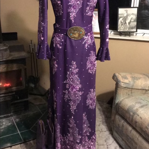 Western Reflections by Donna Riva | Dresses | Purple Lambskin Rodeo ...